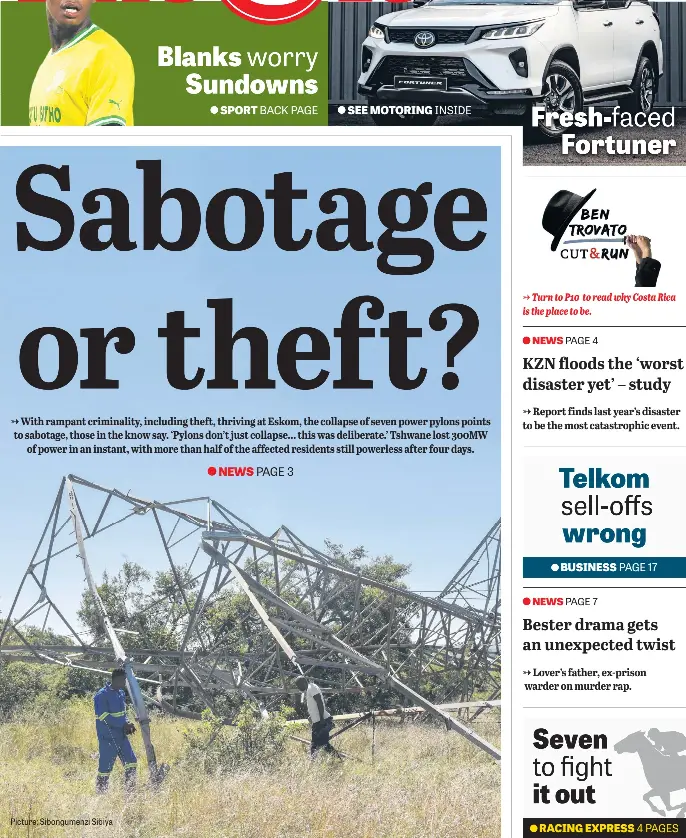 Sabotage or theft? - PressReader