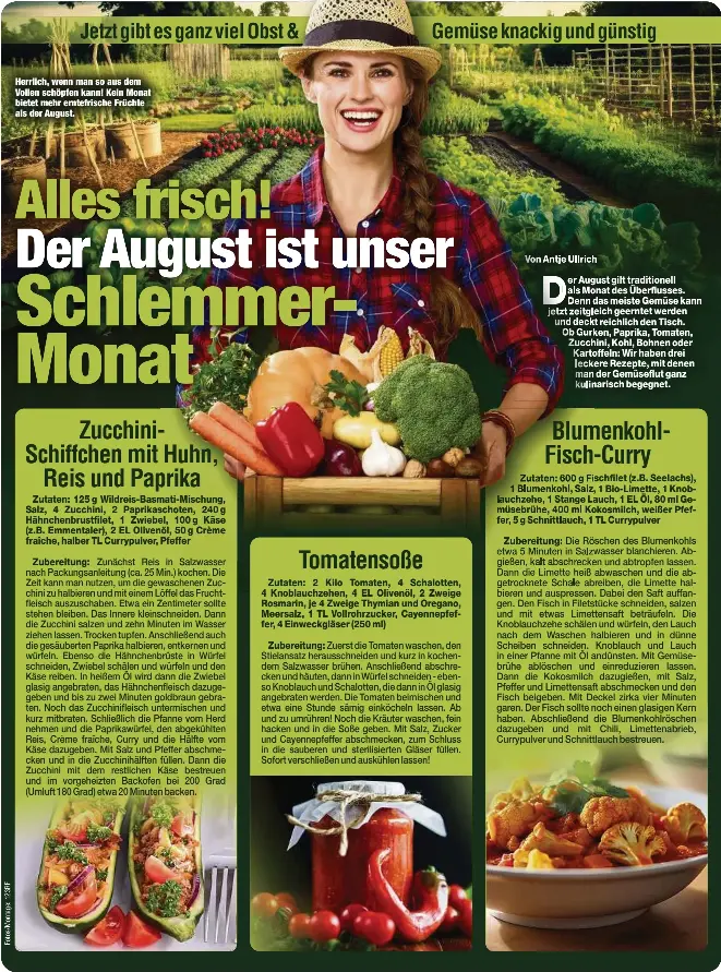 Alles frisch! Der August ist unser SchlemmerM­onat - PressReader