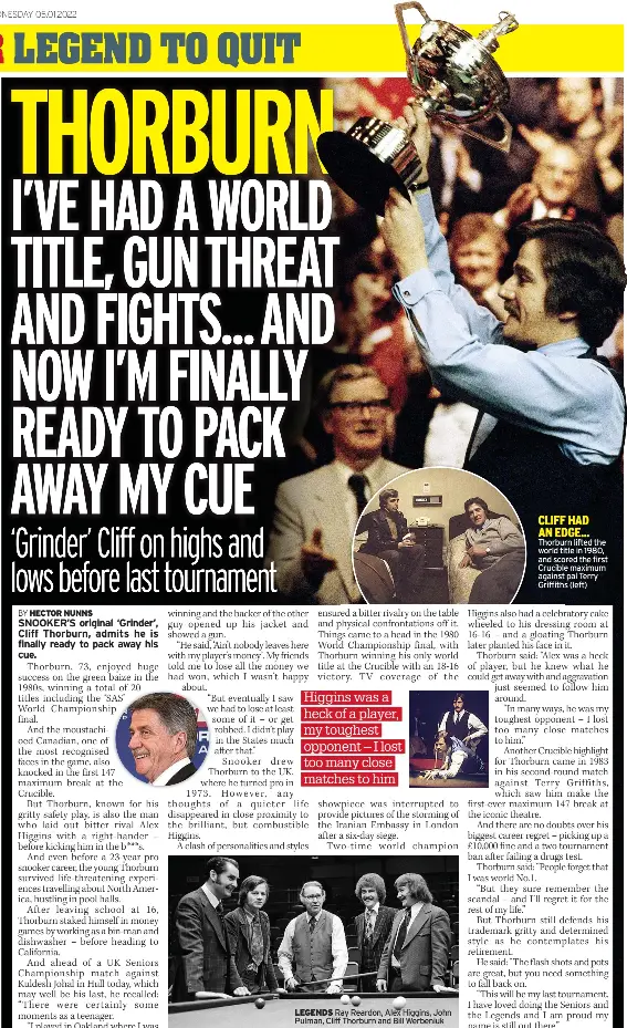 THORBURN I’VE HAD A WORLD TITLE,GUNTHREAT AND FIGHTS... AND NOW I’M ...