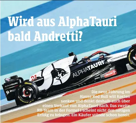 Wird aus AlphaTauri bald Andretti? - PressReader
