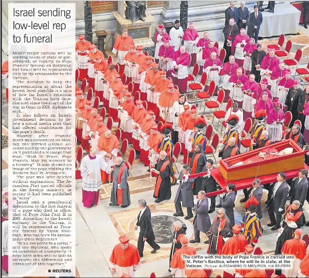 Israel sending low-level rep to funeral - PressReader