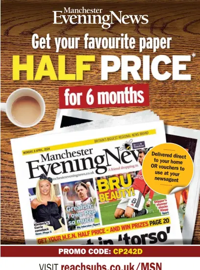 £1m in drugs Big’. Now they’ll looking shoulders’ - PressReader