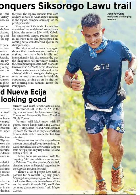 Onifa conquers Siksorogo Lawu trail - PressReader