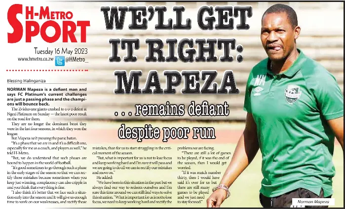 remains defiant despite poor run - PressReader