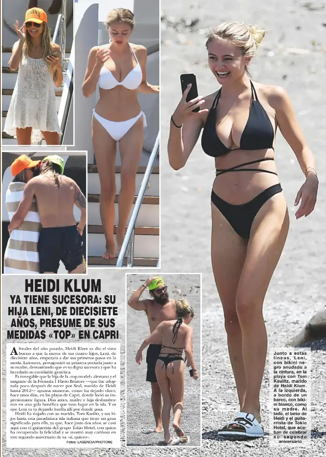 HEIDI KLUM YA TIENE SUCESORA: SU HIJA LENI, DE DIECISIETE AÑOS, PRESUME DE SUS MEDIDAS «TOP» EN ...