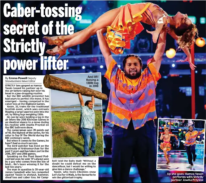 Caber-tossing secret of the Strictly power lifter - PressReader