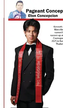 Kenneth Marcelino finishes 1st runner-up in Mister Cosmopolit­an 2025 ...