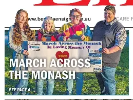 MARCH ACROSS THE MONASH - PressReader