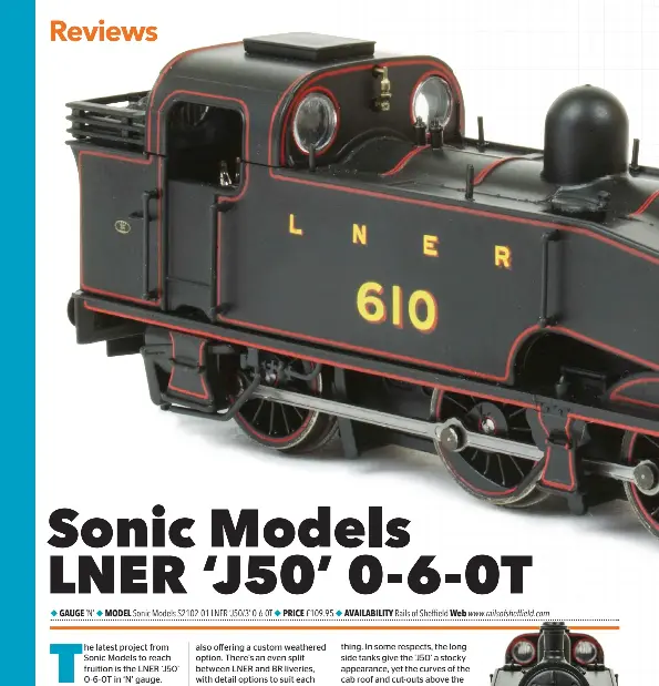 Sonic Models LNER ‘J50’ 0‑6‑0T - PressReader