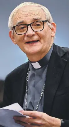 Il vento è cambiato: ora sul fine vita Zuppi pare Ratzinger - PressReader