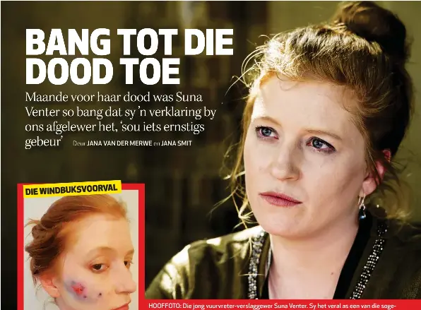 Suna Venter vreesbevan­ge voor dood - PressReader