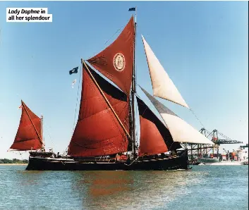 Historic Thames sailing barge Lady Daphne goes home - PressReader