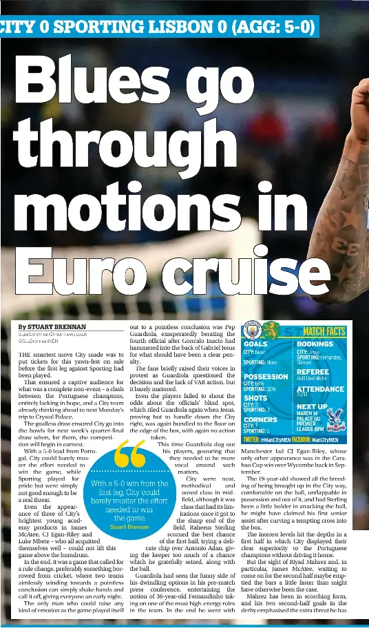 Blues go through motions in Euro cruise - PressReader