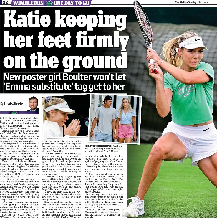 Katie keeping her feet firmly on the ground - PressReader