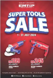 EMTOP hosts ‘Super Tools Sale’ with exclusive half-price discounts - PressReader