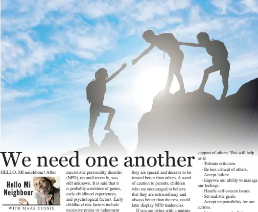 We need one another - PressReader