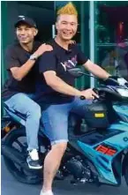 Faisal tunai janji hadiah motosikal kepada Derrick - PressReader