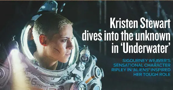 Kristen Stewart dives into the unknown in ‘Underwater’ - PressReader