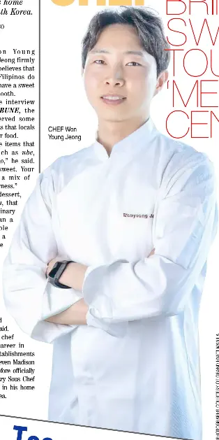 KOREAN PASTRY CHEF BRINGS SWEET TOUCH TO ‘MERIENDA CENA’ - PressReader