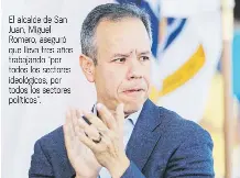 Confiado Romero en que va a revalidar - PressReader