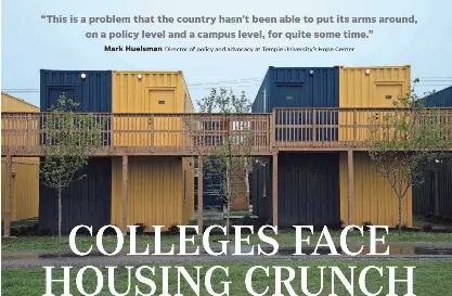 COLLEGES FACE HOUSING CRUNCH - PressReader