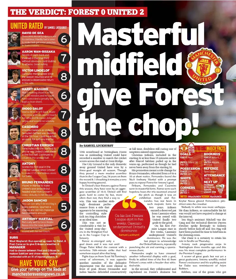 Masterful midfield give Forest the chop! - PressReader