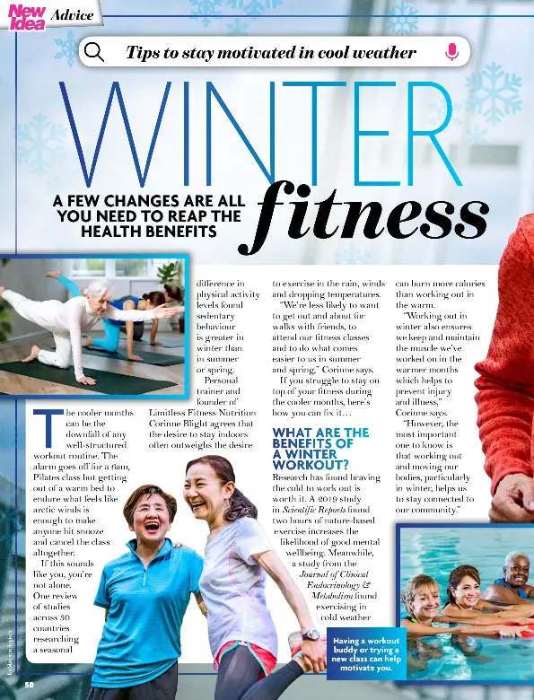WINTER fitness KEEP ON MOVING - PressReader