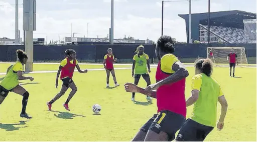 Reggae Girlz practice games in limbo - PressReader