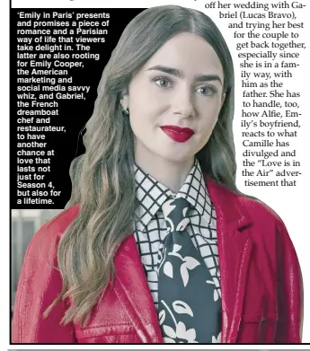 ‘Emily in Paris’ always a charming, chic story to savor - PressReader