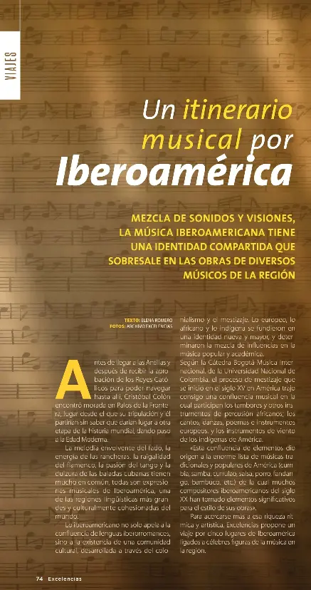 Un itinerario musical por Iberoaméri­ca - PressReader