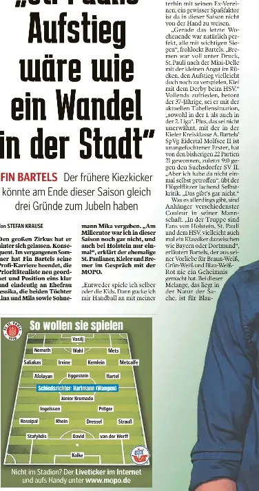 „St. Paulis Aufstieg wäre wie ein Wandel in der Stadt" - PressReader