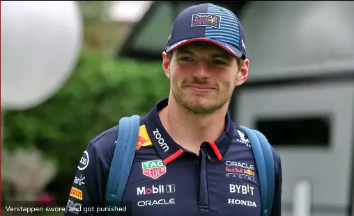 VERSTAPPEN SWEARS, GETS COMMUNITY SERVICE - PressReader