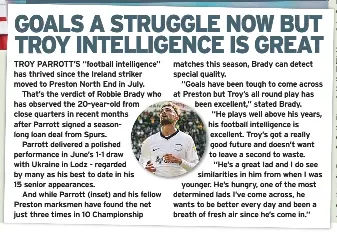 GOALS A STRUGGLE NOW BUT TROY INTELLIGEN­CE IS GREAT - PressReader