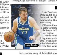 Doncic, Irving finally click - PressReader