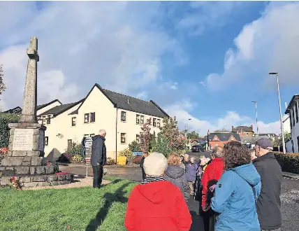 Centenary of Drymen war hero memorial - PressReader