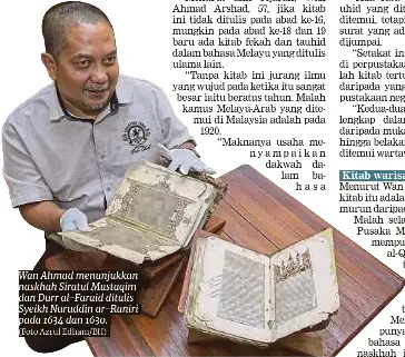 Kitab fekah, tauhid tertua di Malaysia ditemui - PressReader