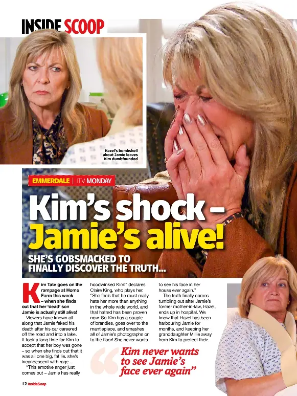 Gobsmacked Kim learns the terrible truth – Jamie is alive! - PressReader