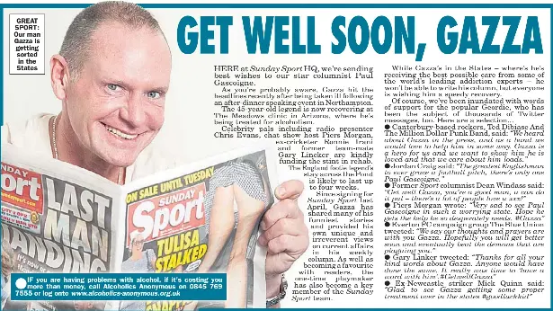 GET WELL SOON, GAZZA - PressReader