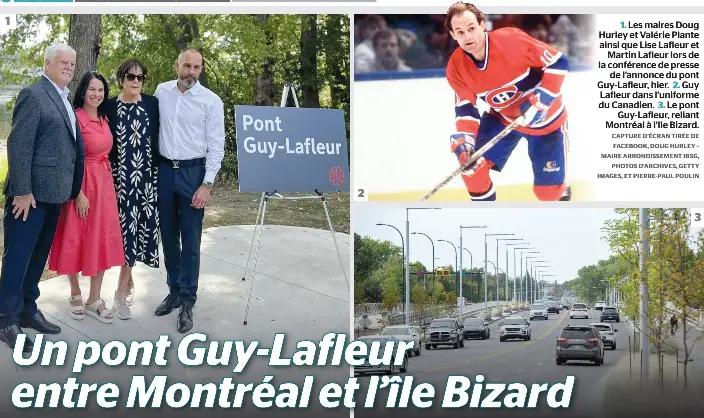 Un pont Guy-Lafleur entre Montréal et l’île Bizard - PressReader