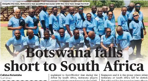 Botswana falls short to South Africa - PressReader