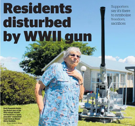 Residents disturbed by WWII gun - PressReader