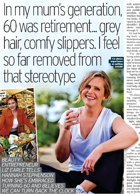 In my mum’s generation, 60 was retirement... grey hair, comfy slippers. I feel so far removed ...