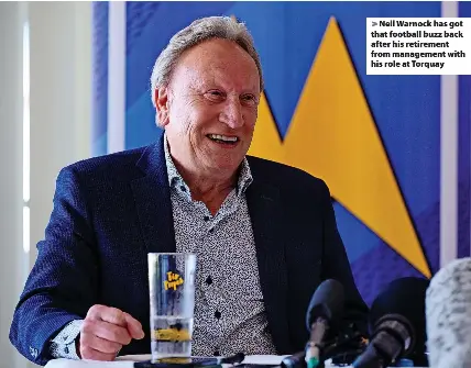 Warnock has ‘football buzz’ again at Torquay - PressReader