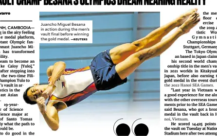 VAULT CHAMP BESANA’S OLYMPICS DREAM NEARING REALITY - PressReader