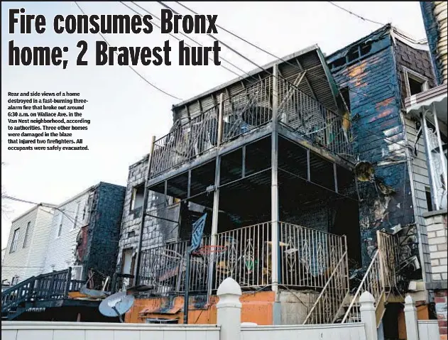Fire consumes Bronx home; 2 Bravest hurt - PressReader