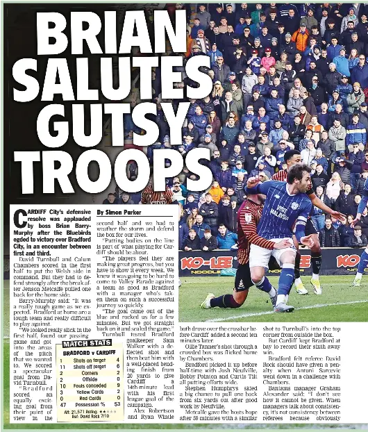 BRIAN SALUTES GUTSY TROOPS - PressReader