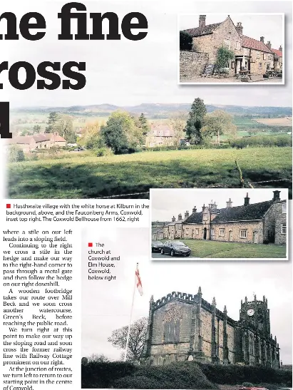 COXWOLD AND HUSTHWAITE, 5.5 miles Take in the fine views across ...