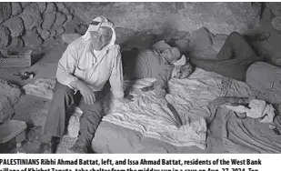 Displaced Palestinia­n community in West Bank struggles to return home amid settler attacks ...