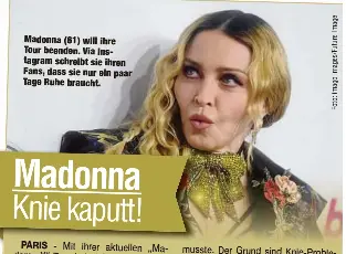 Madonna Knie kaputt! - PressReader