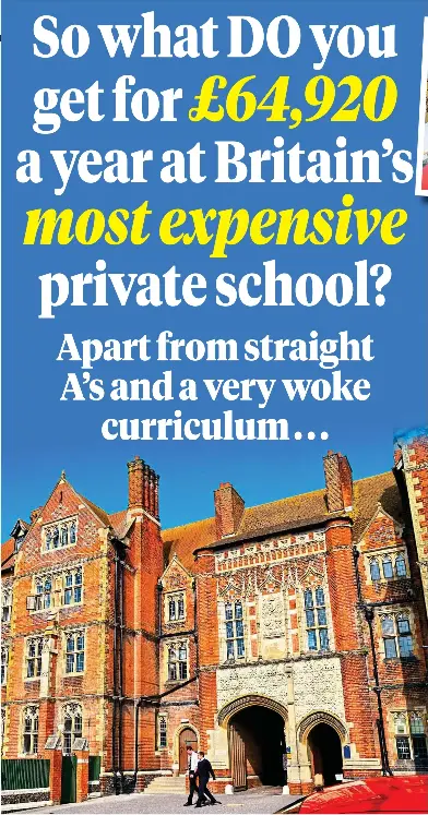So what DO you get for £64,920 a year at Britain’s most expensive private school? - PressReader